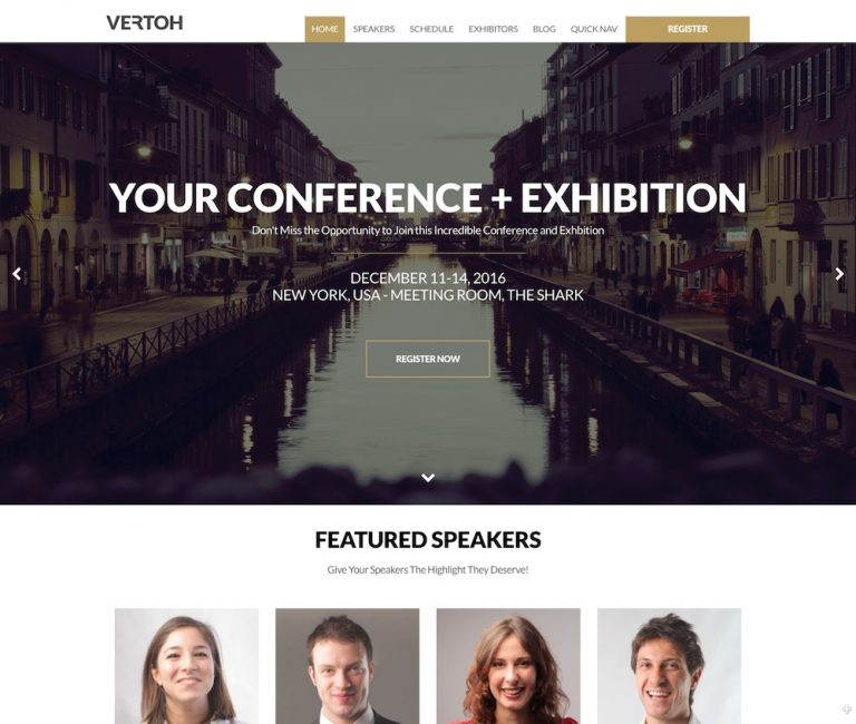 20+ Best Conference & Event WordPress Themes 2019