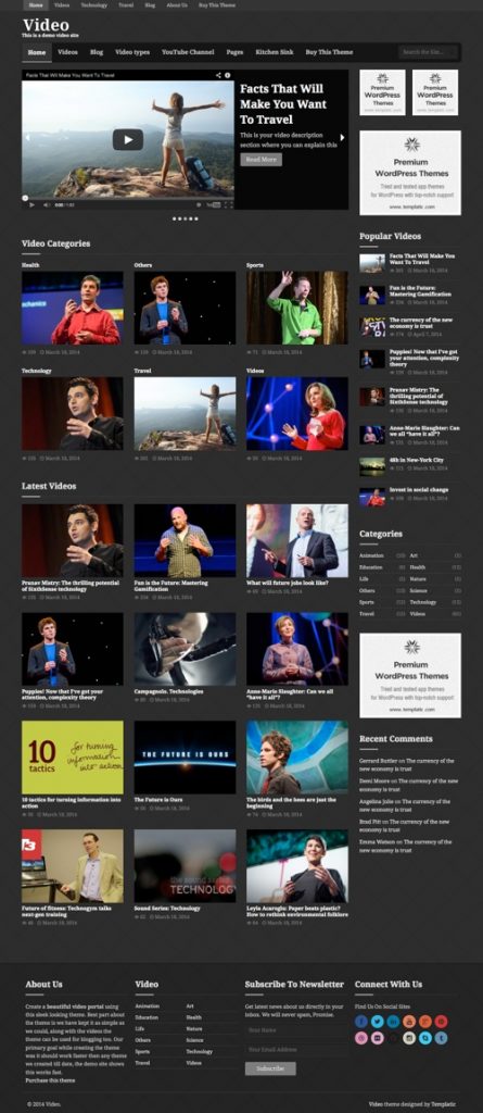 20+ Best Video WordPress Themes 2019