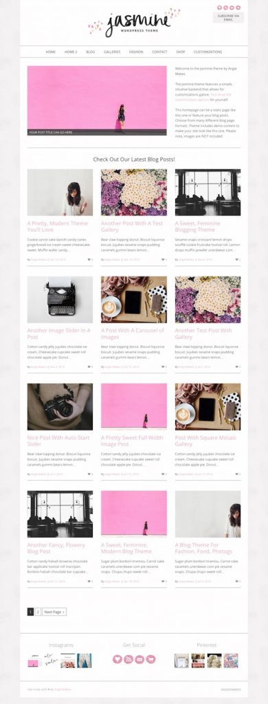 90+ Beautiful Feminine WordPress Themes for Women (2019)