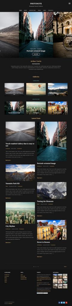 50+ Best Portfolio & Photography WordPress Themes 2019