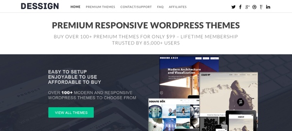 Dessign 100+ Premium WordPress Themes for Creative Professionals Dessign 100+ Premium WordPress Themes for Creative Professionals