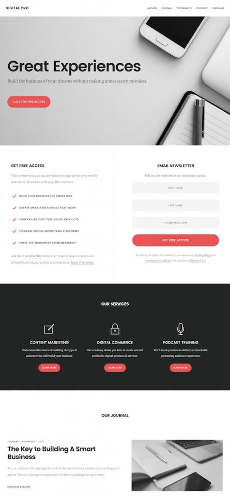 40+ Best Corporate Business WordPress Themes 2019
