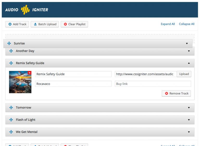 AudioIgniter – A Flexible Music Player Plugin for WordPress